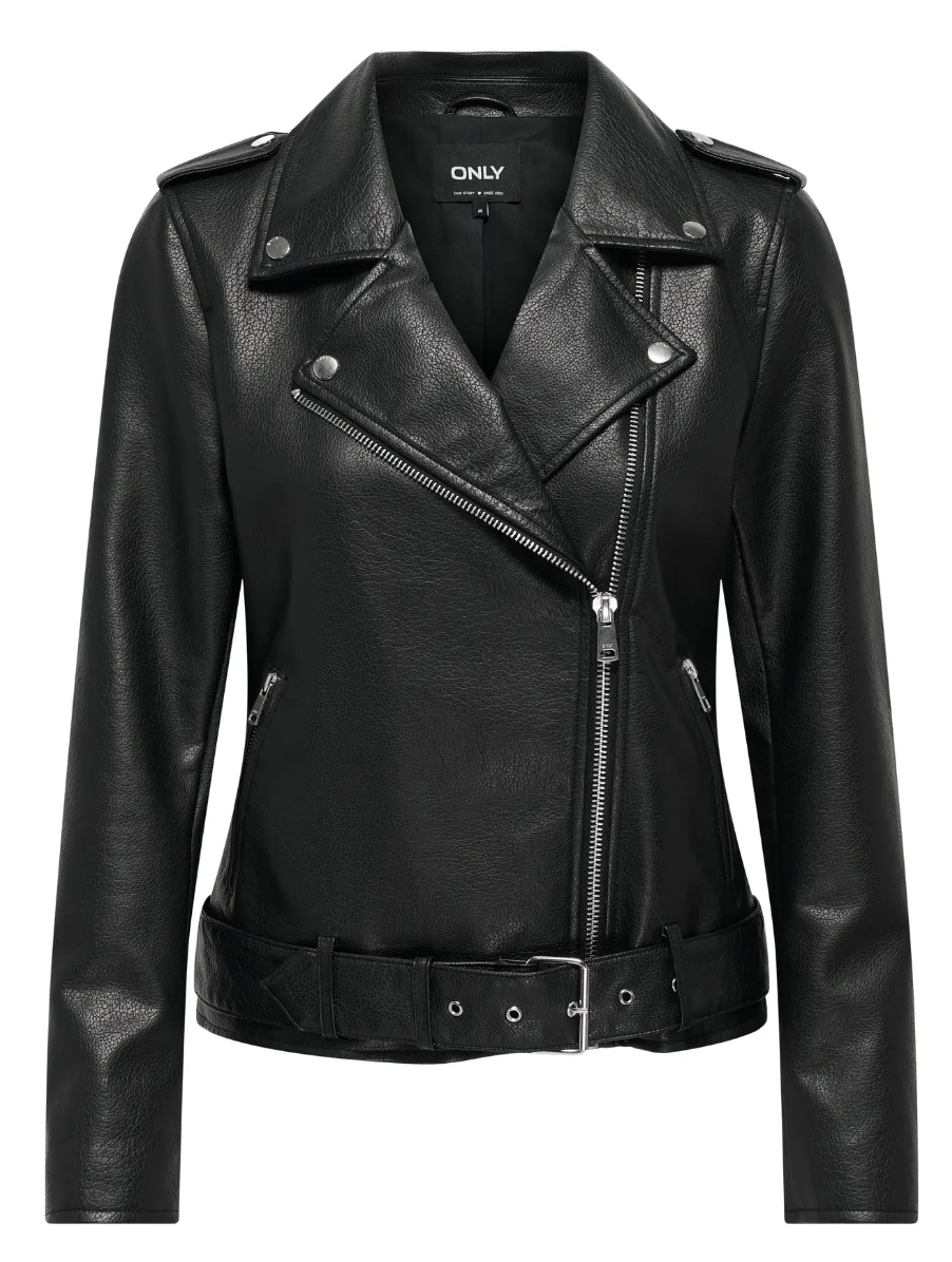 ONLY ONLMILLE FAUX LEATHER BIKER JACKET - TØJ - Concept